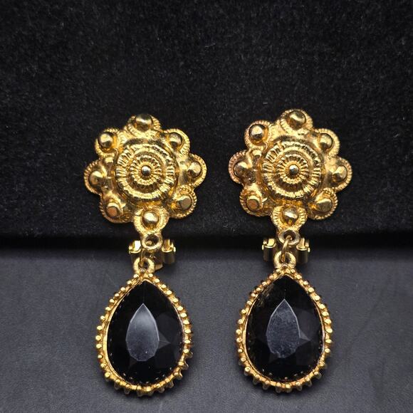 Rj Graziano Black Earrings Fringe